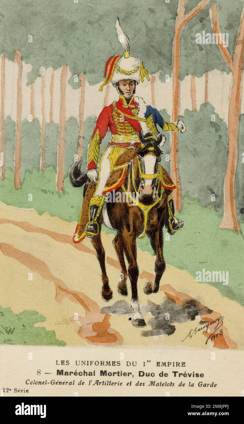 maréchal Mortier, duc de Trévise, colonel-général de l'artillerie Stock ...
