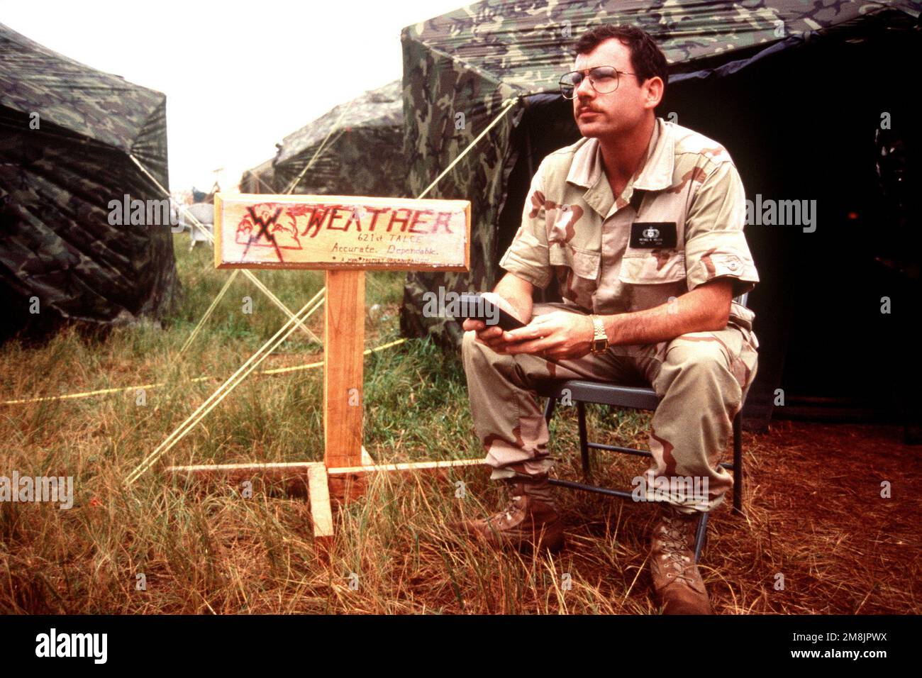 TECH. SGT. Michael Willen, a weather forecaster for the 438th OSS/OSW ...