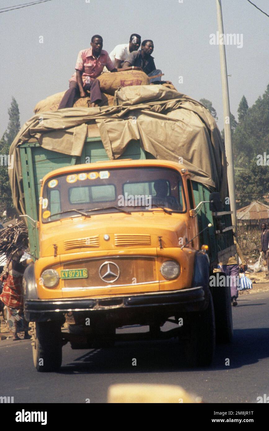 A truck transports relief goods to the refugee camps. Subject Operation ...