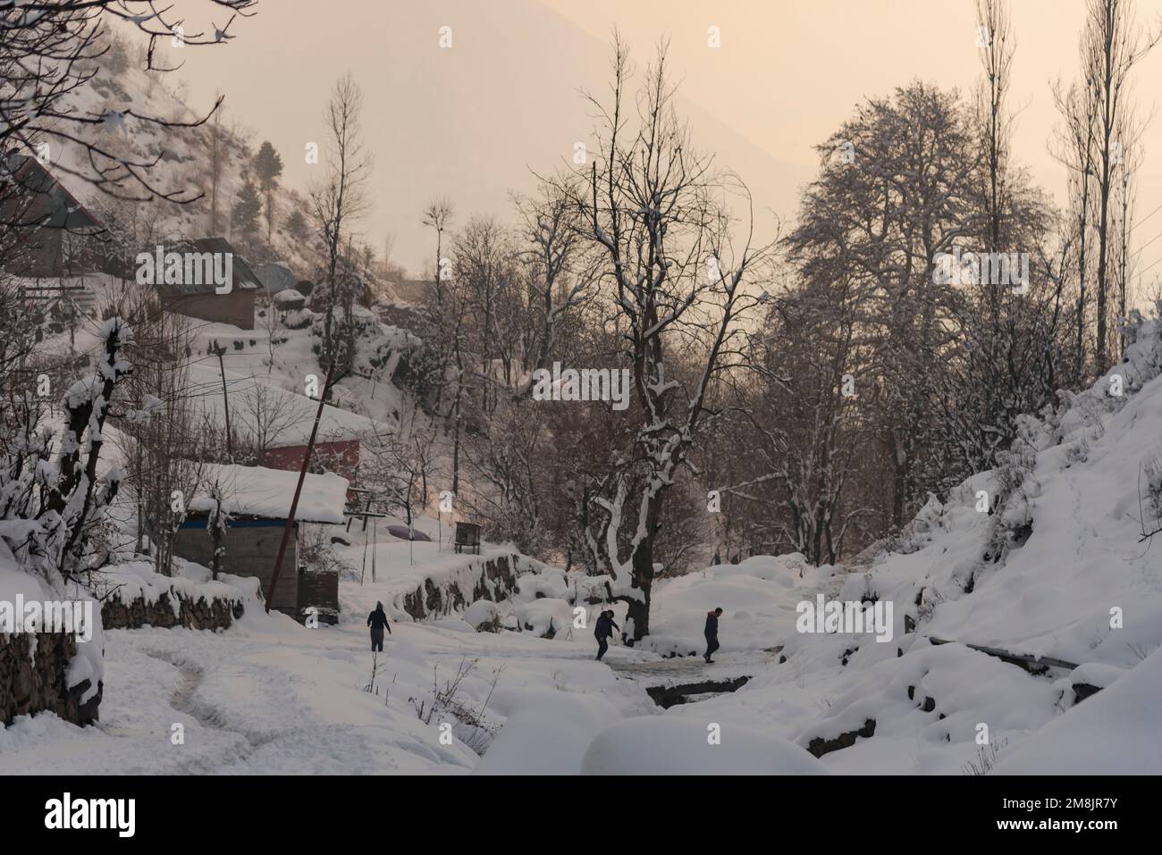 Bridge kashmir snow sonamarg hi-res stock photography and images - Alamy