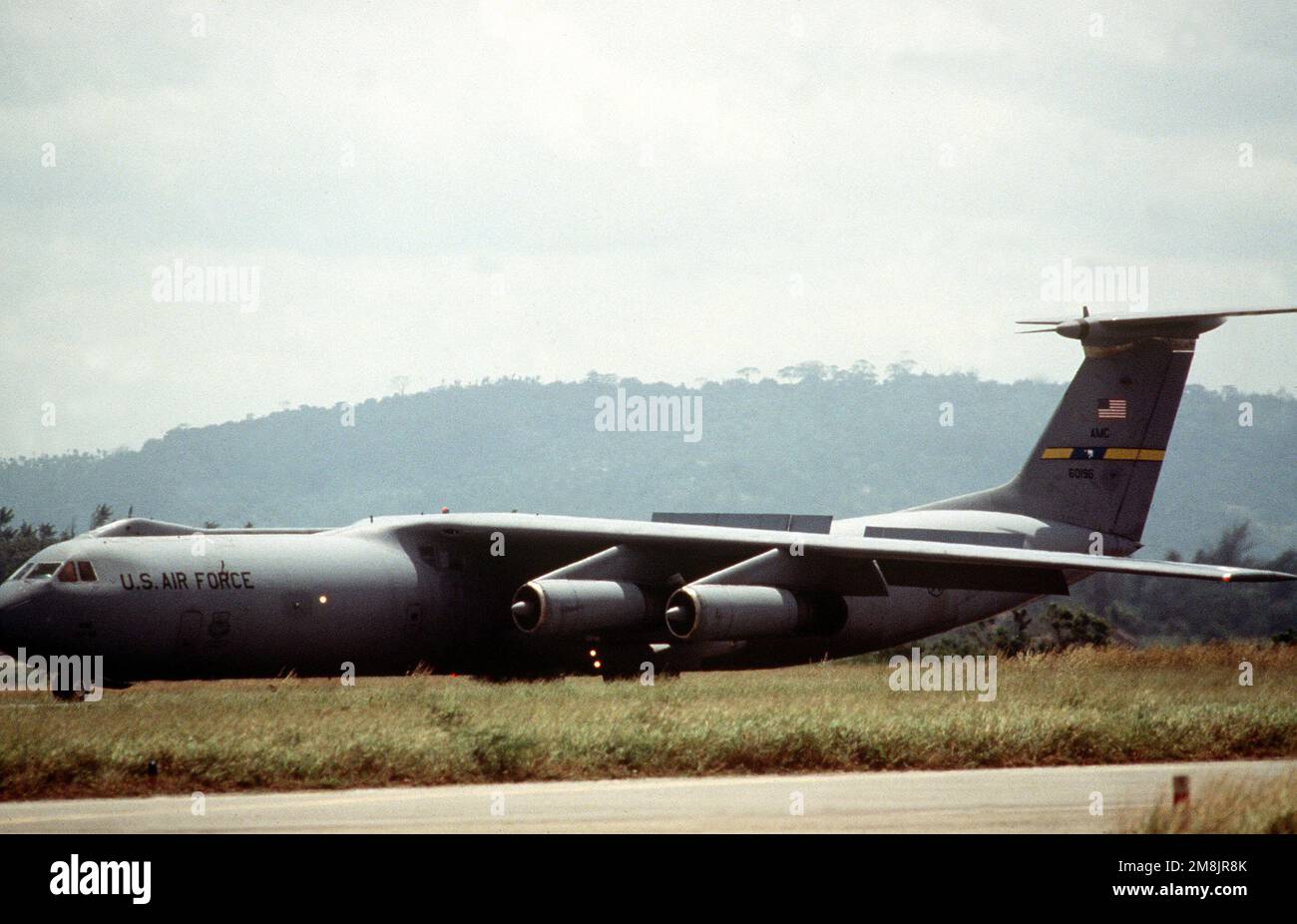 A left side view of a C-141 Starlifter from the 437th Airlift Wing ...
