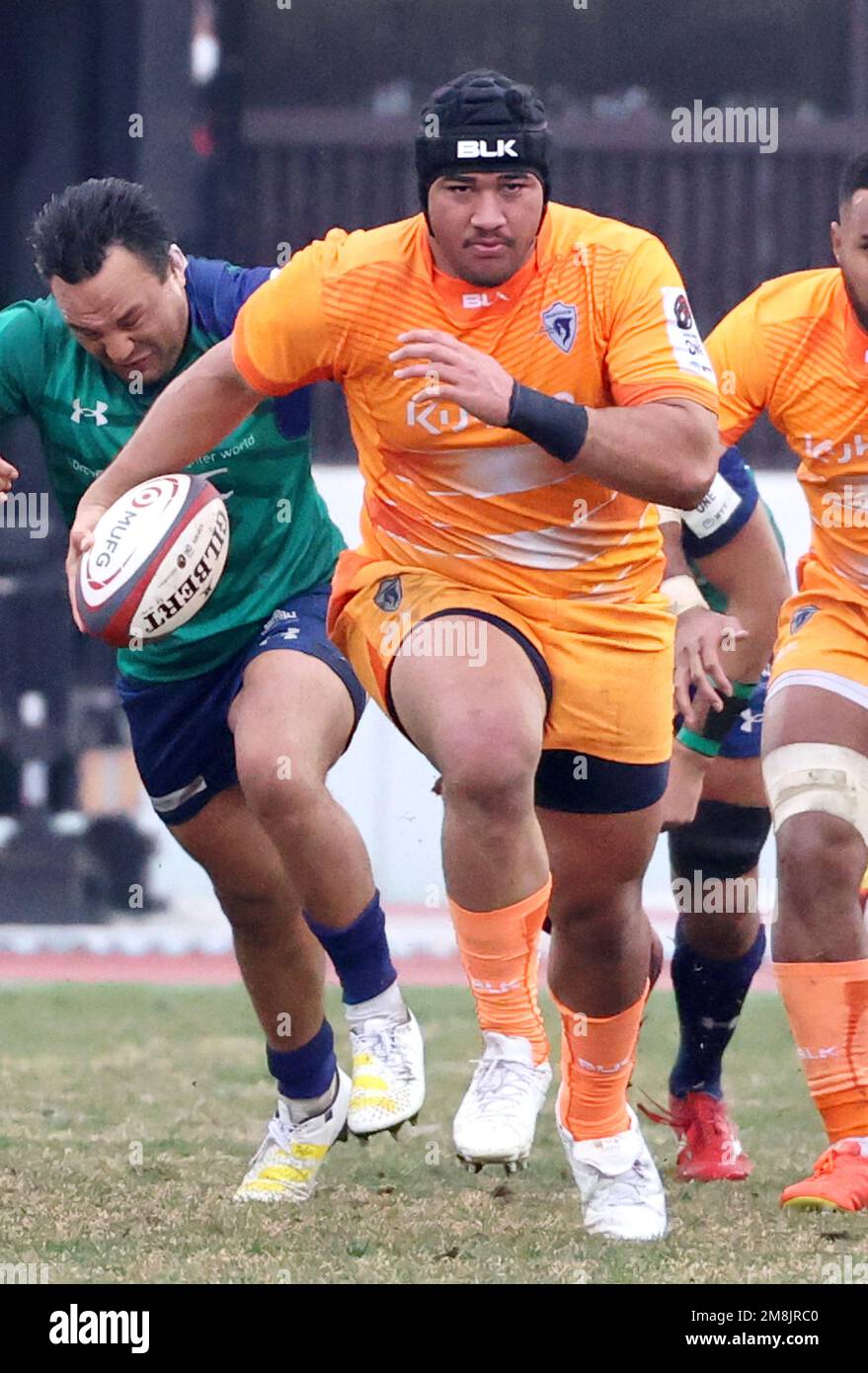 Tokyo, Japan. 14th Jan, 2023. Kubota Spears Funabashi Tokyo-bay prop ...