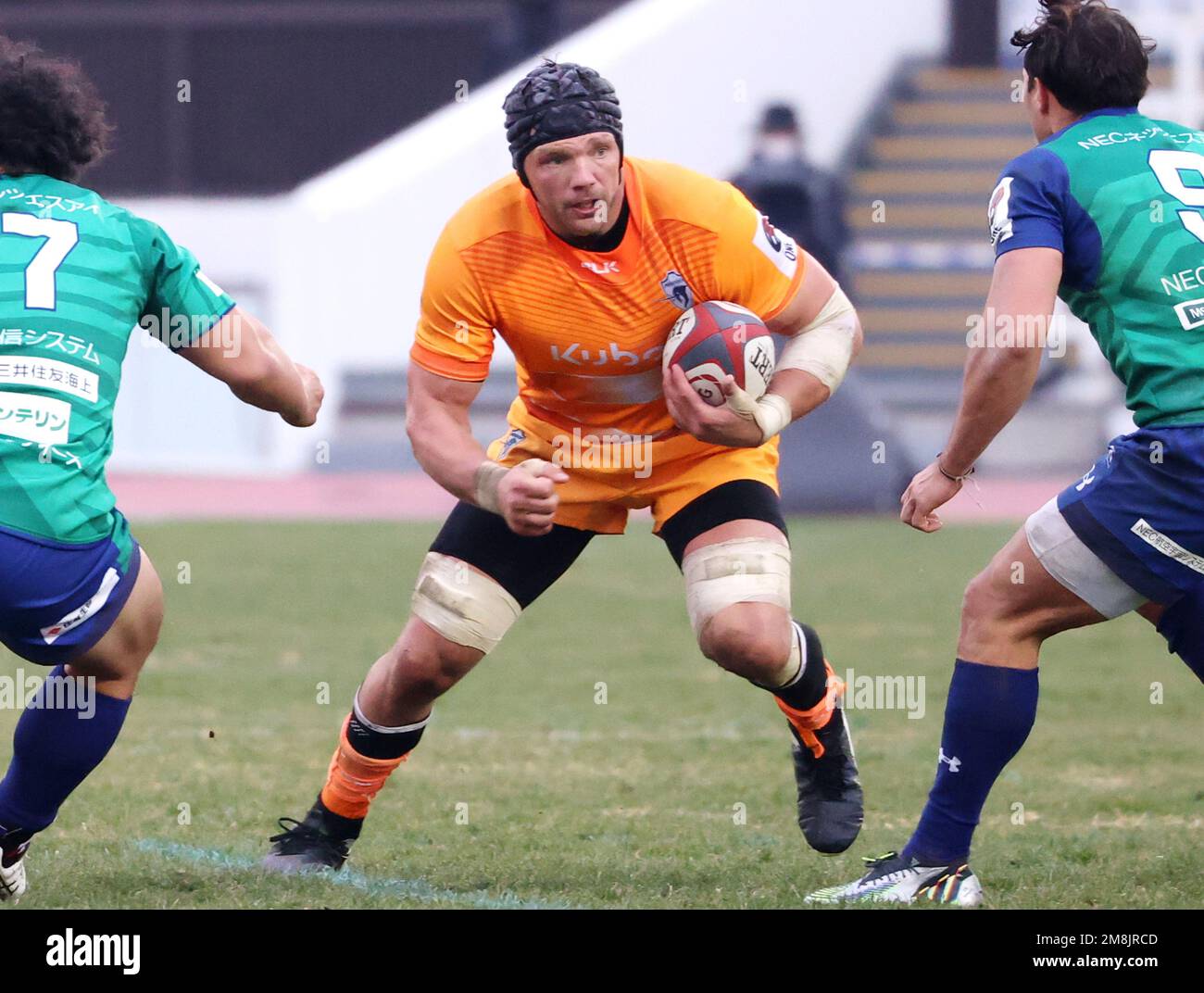Tokyo, Japan. 14th Jan, 2023. Kubota Spears Funabashi Tokyo-bay flanker ...