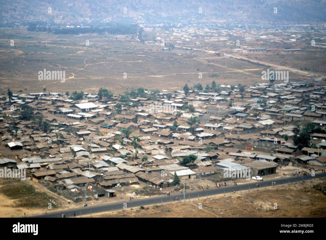 Aerial view of Entebbe Airport. Subject Operation/Series: Restore Hope ...