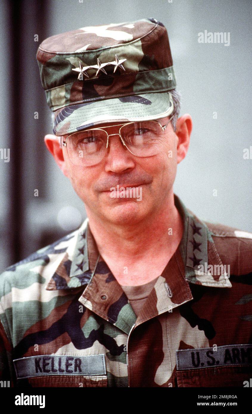 Informal portrait of LT. GEN. Richard F. Keller. Subject Operation ...