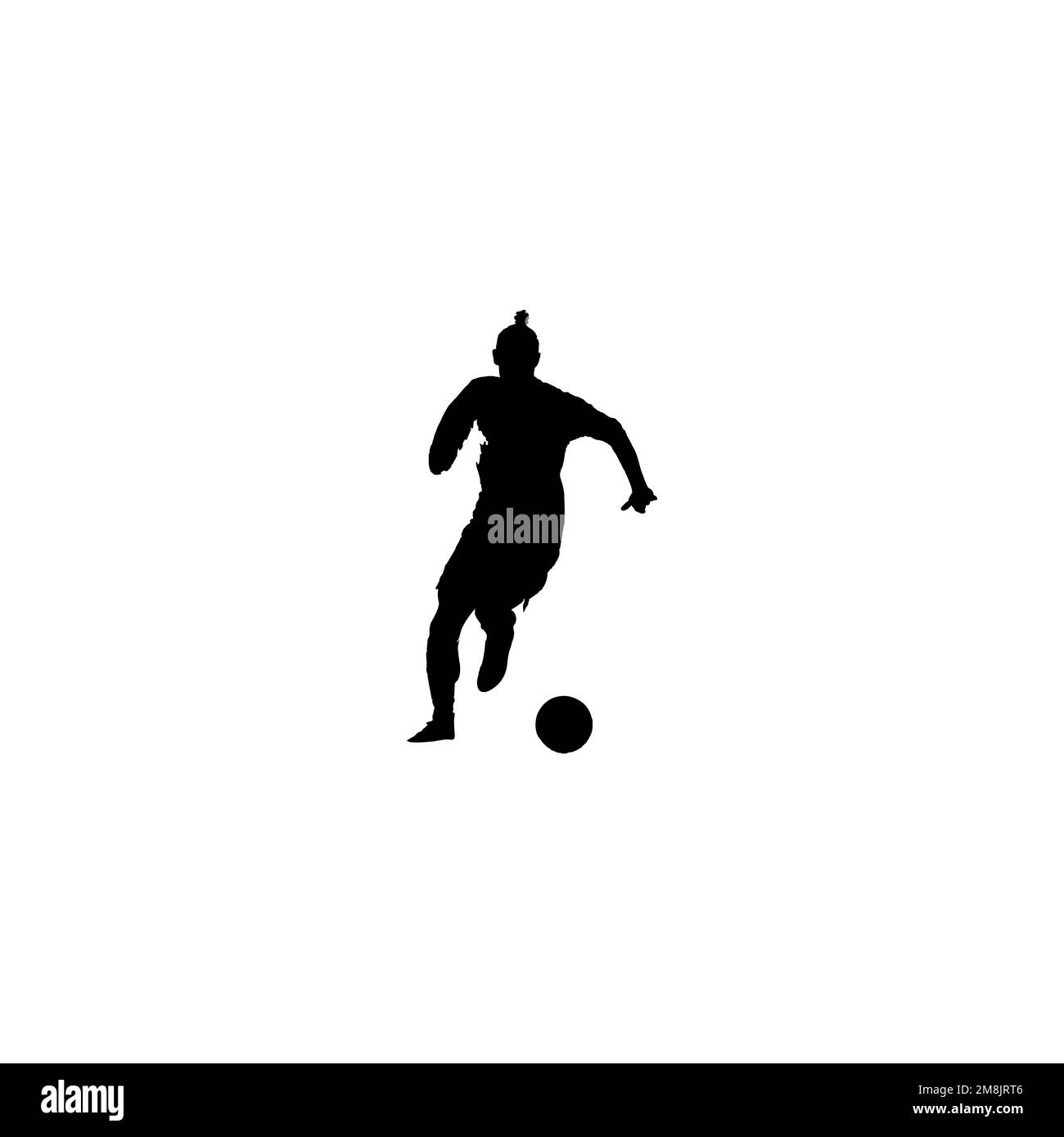 Woman football player icon. Simple style world woman football cup ...