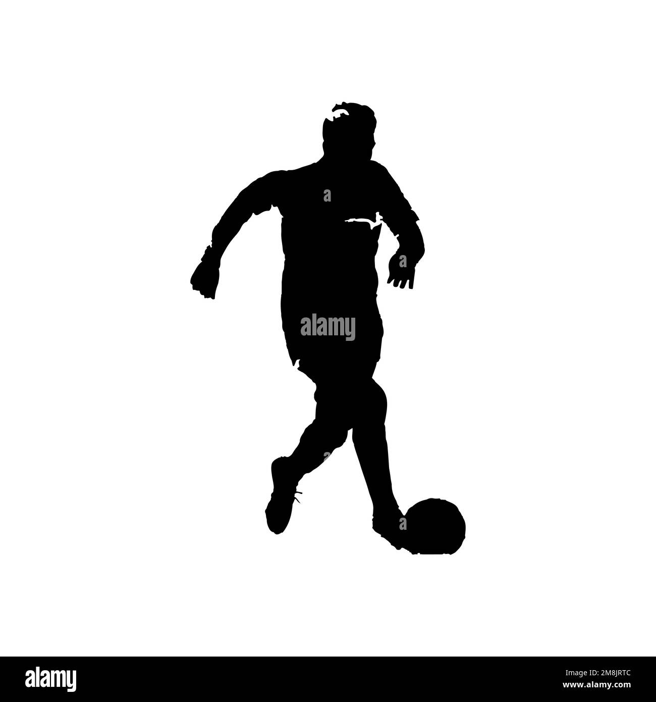Man football player icon. Simple style world football cup poster ...
