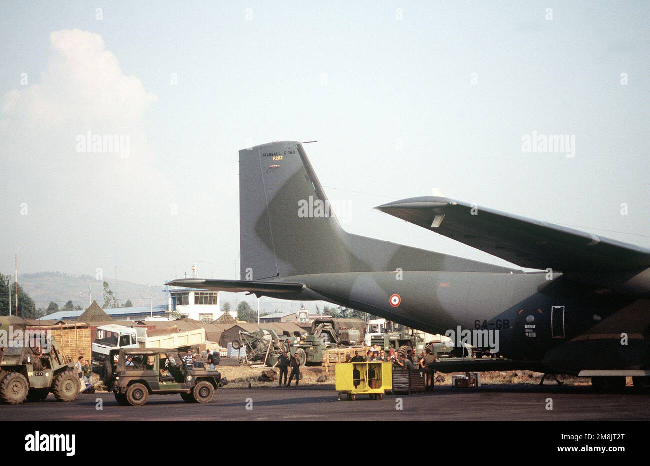 Relief supplies and equipment destined for Rwandan refugee camps are ...