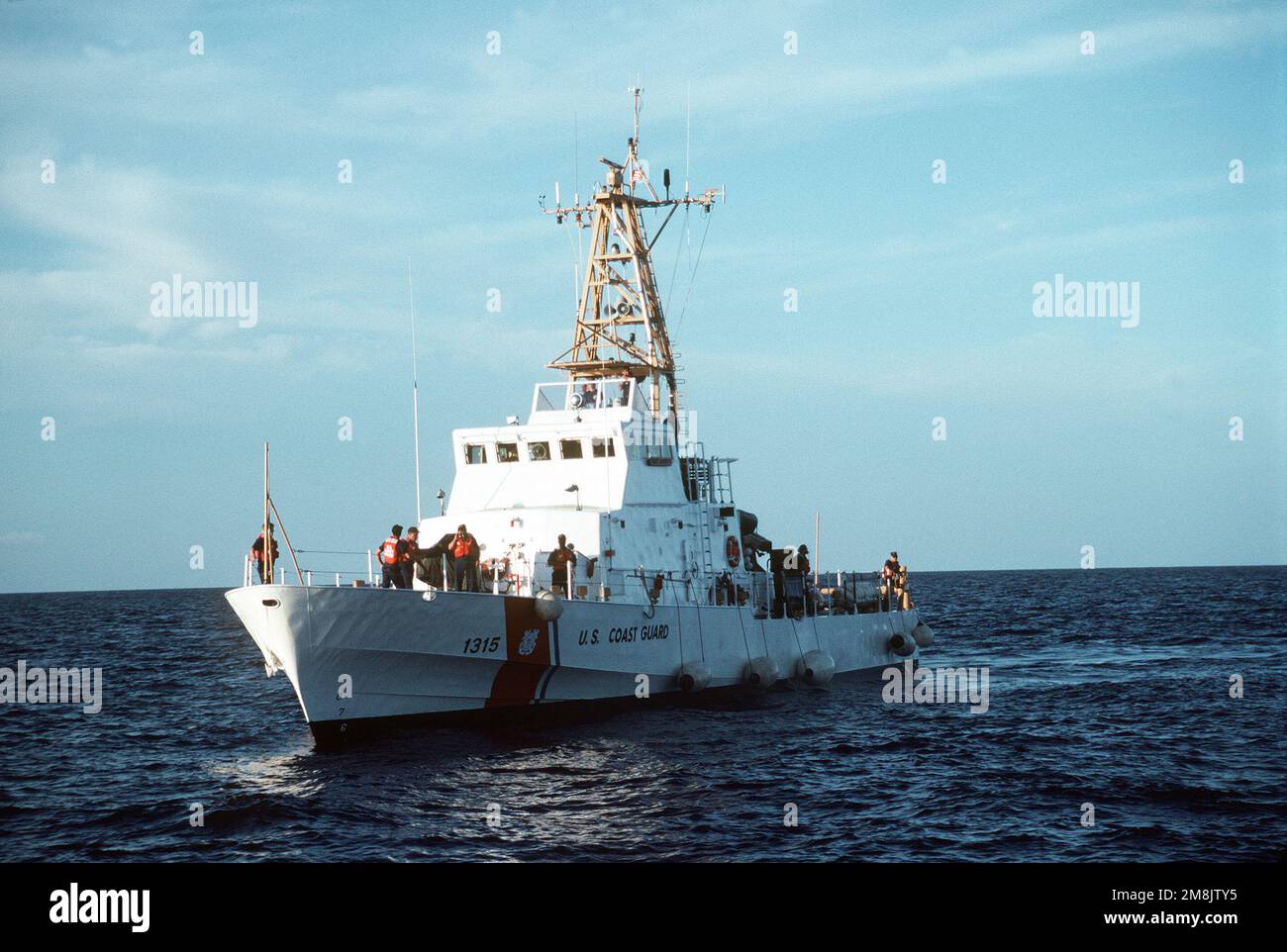 The U.S. Coast Guard cutter MATINICUS (WPB-1315), with a load of Cuban ...