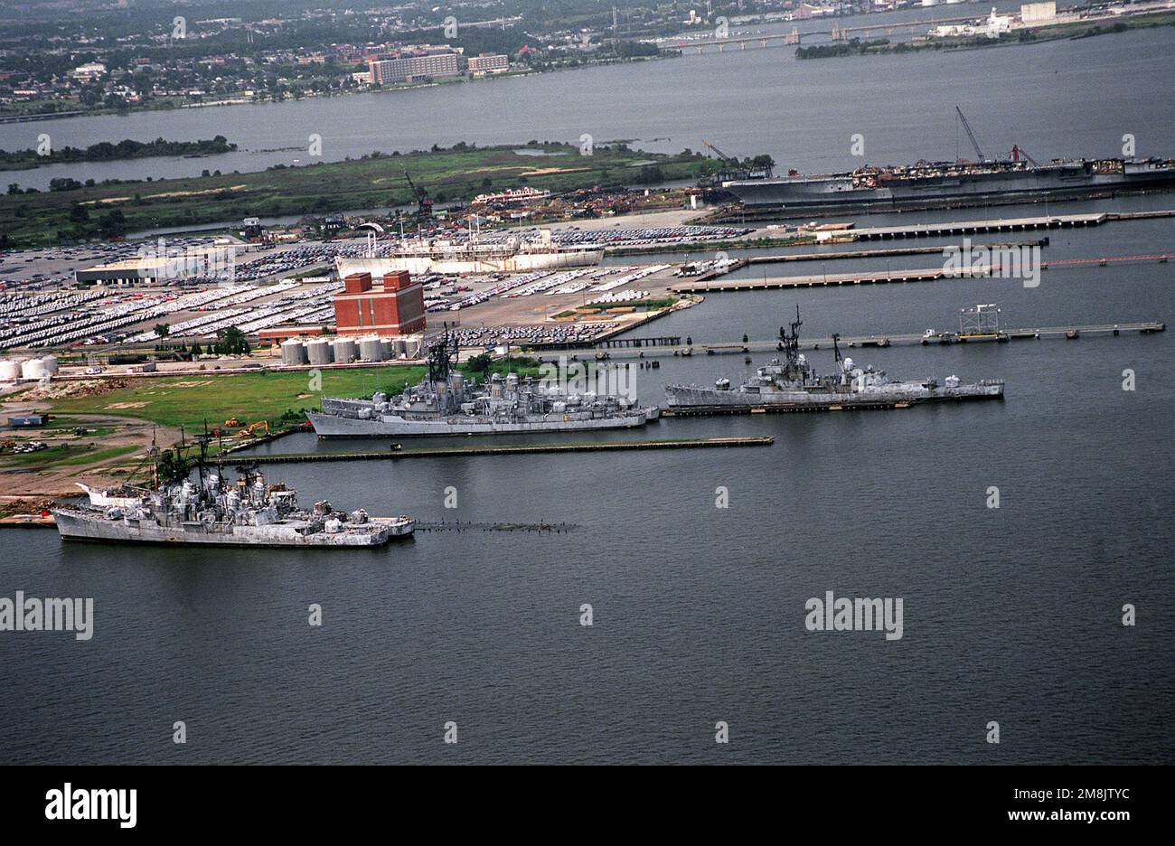 An overall aerial view of the Baltimore Fairfield Terminal area. In the ...
