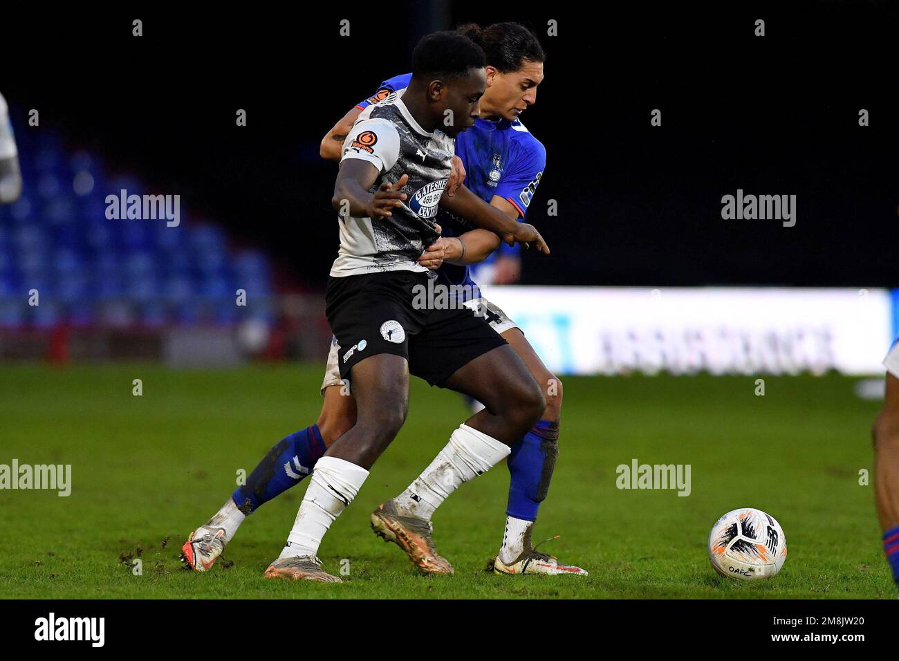 during the Isuzu FA Trophy Fourth Round match between Oldham Athletic ...