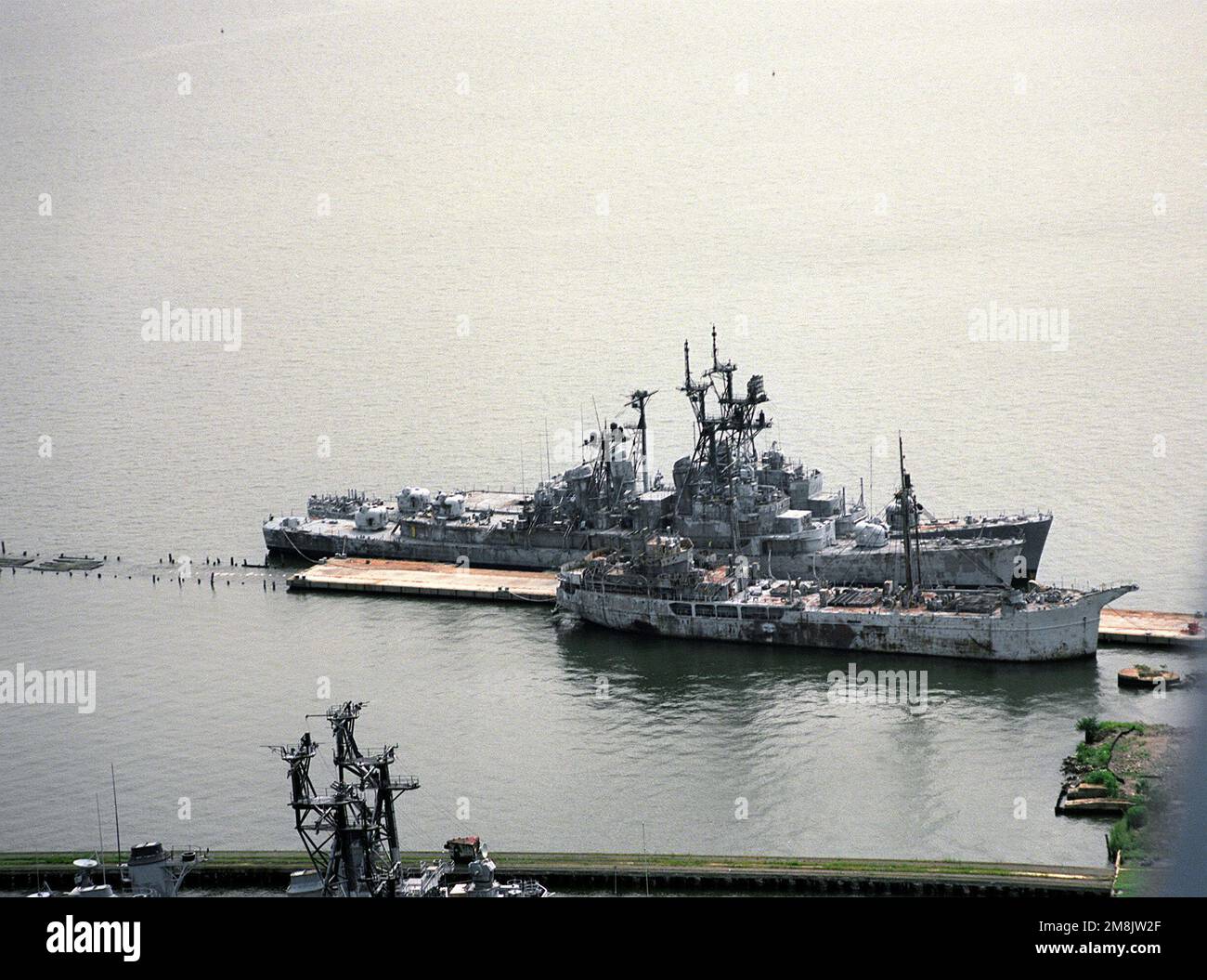 An aerial view of part of Baltimore Fairfield Marine Terminal showing ...
