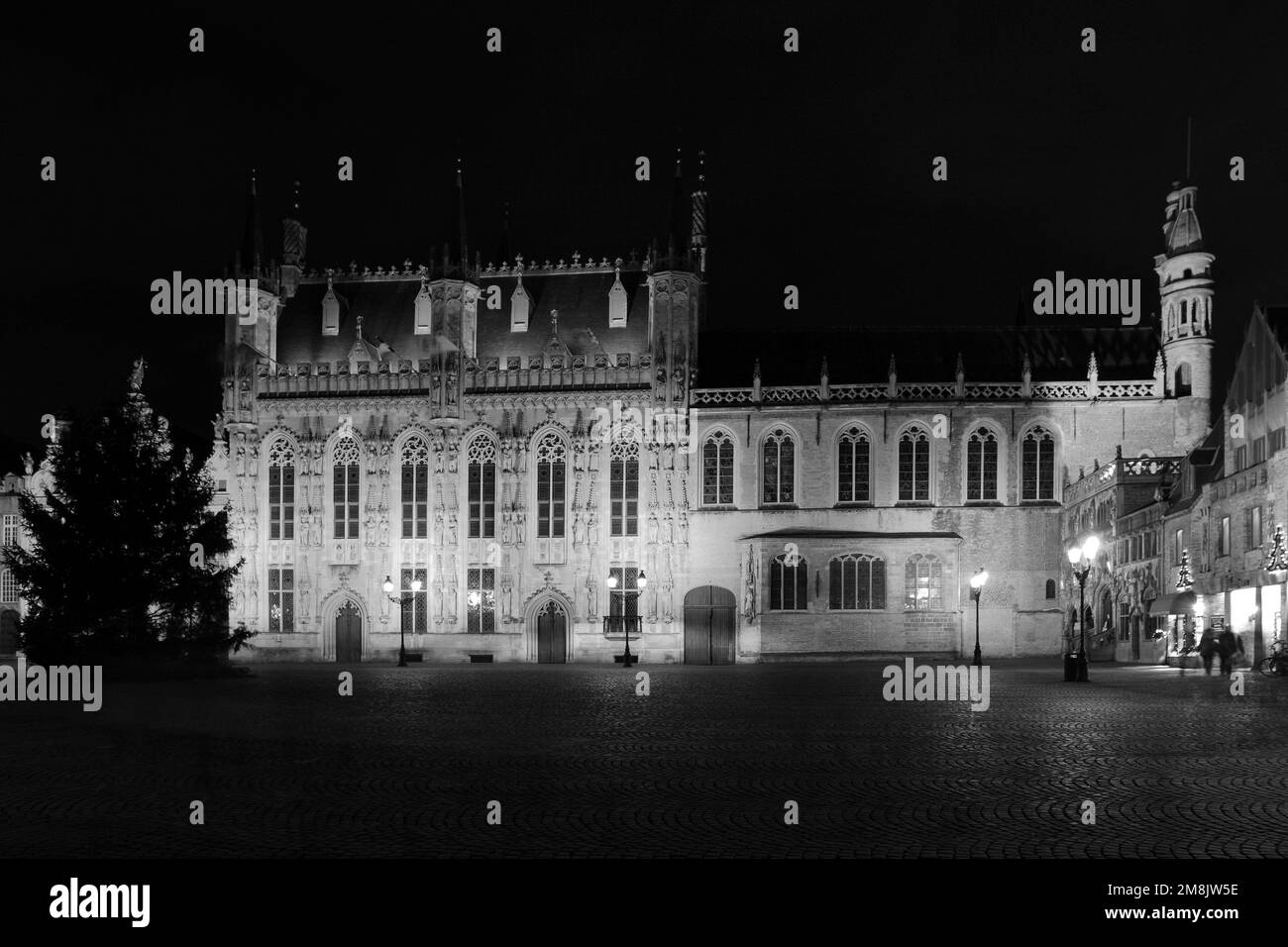 The City Hall exterior, Burg Square, Bruges City, West Flanders ...