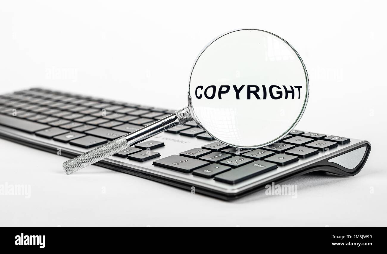 Copyright, intellectual property law concept. Register online for ...