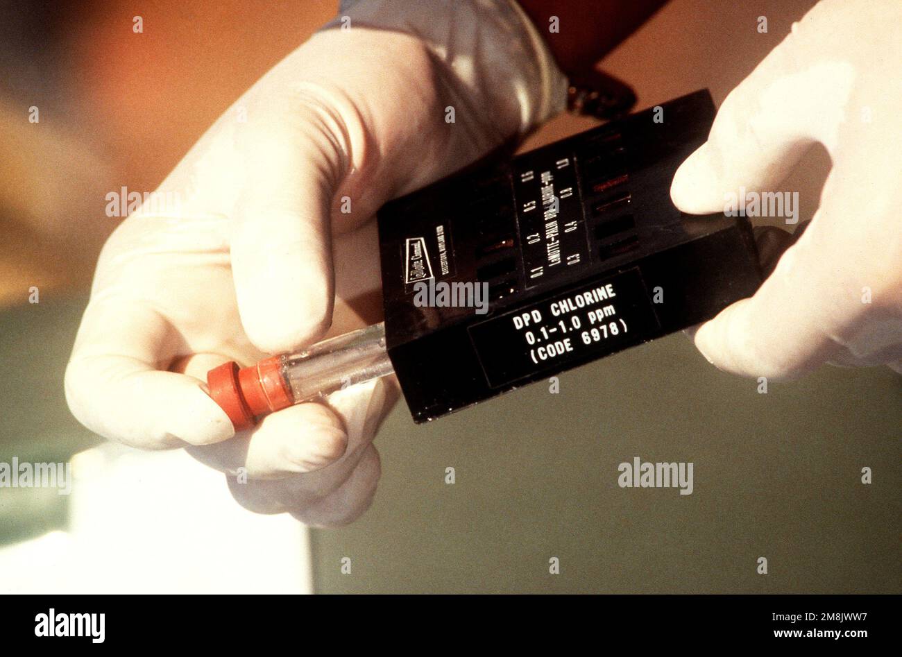 Shot of a water test kit. Subject Operation/Series: SUPPORT HOPE Base ...