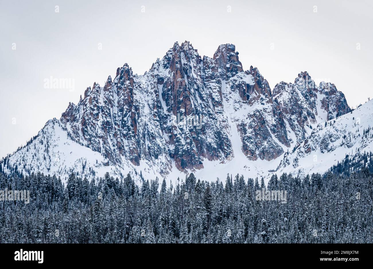 Sawtooth Mountain Range Stock Photo - Alamy