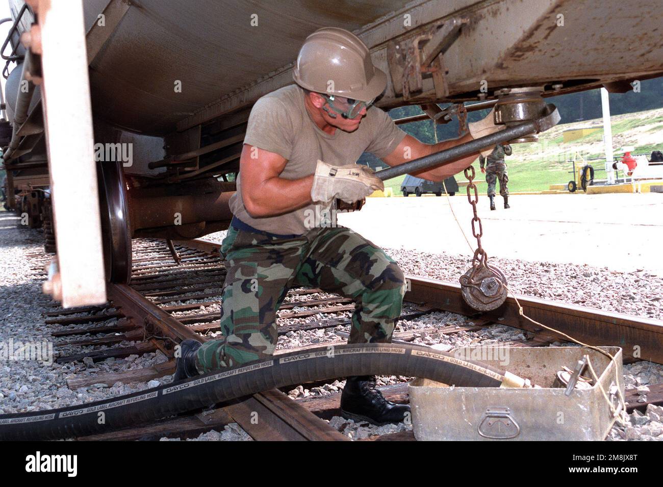 TECH. SGT. Howard Heisey of the Bulk Storage Section of Fuels ...