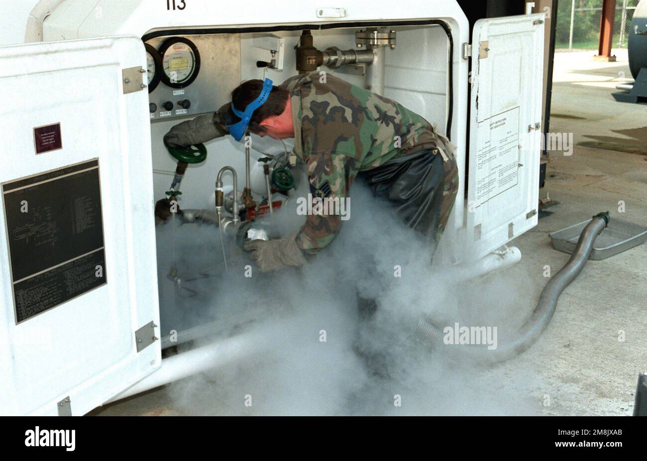 STAFF SGT. David Reyher from the Liquid Oxygen (LOX) Section of the ...