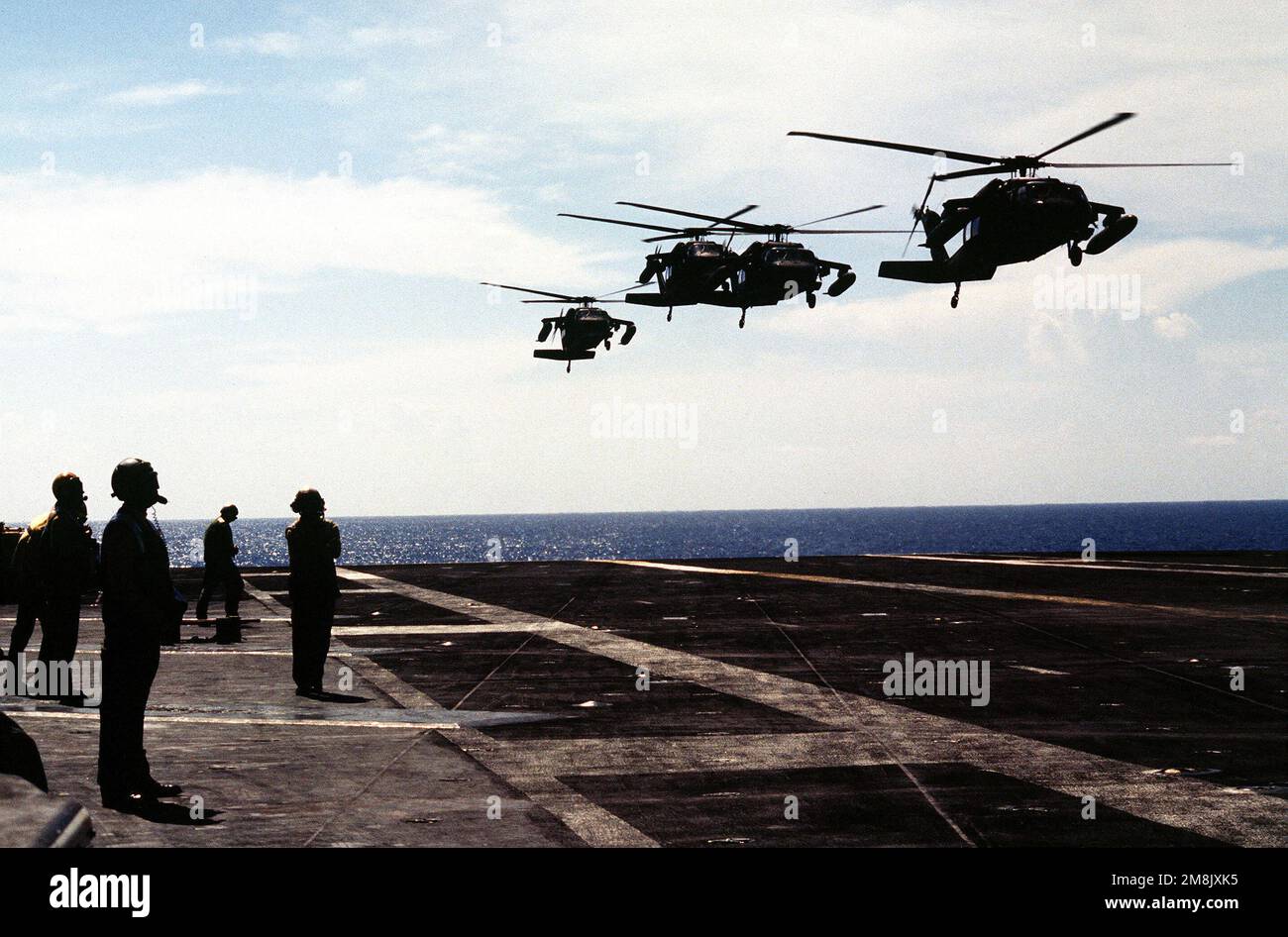 UH-60 Black Hawk (Blackhawk) Helicopters practice take offs, landings ...