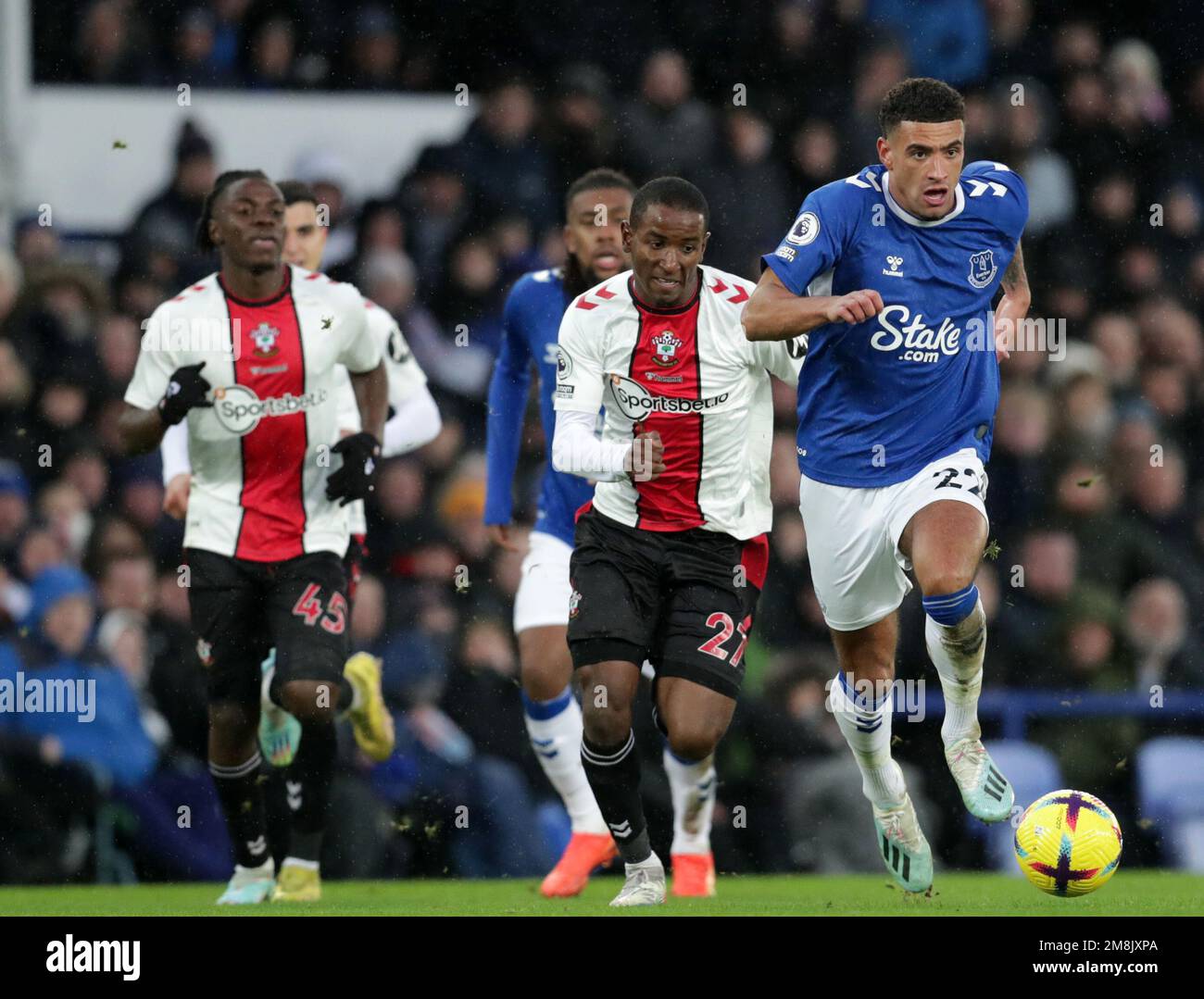 Goodison Park, Liverpool, UK. 14th Jan, 2023. Premier League Football ...