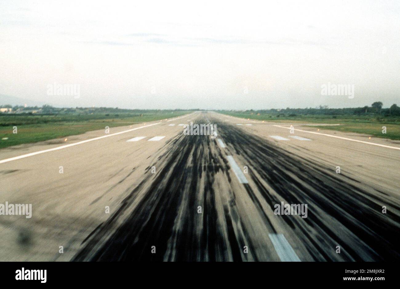 Departure from runway 027. There is also a turn around at both ends of ...