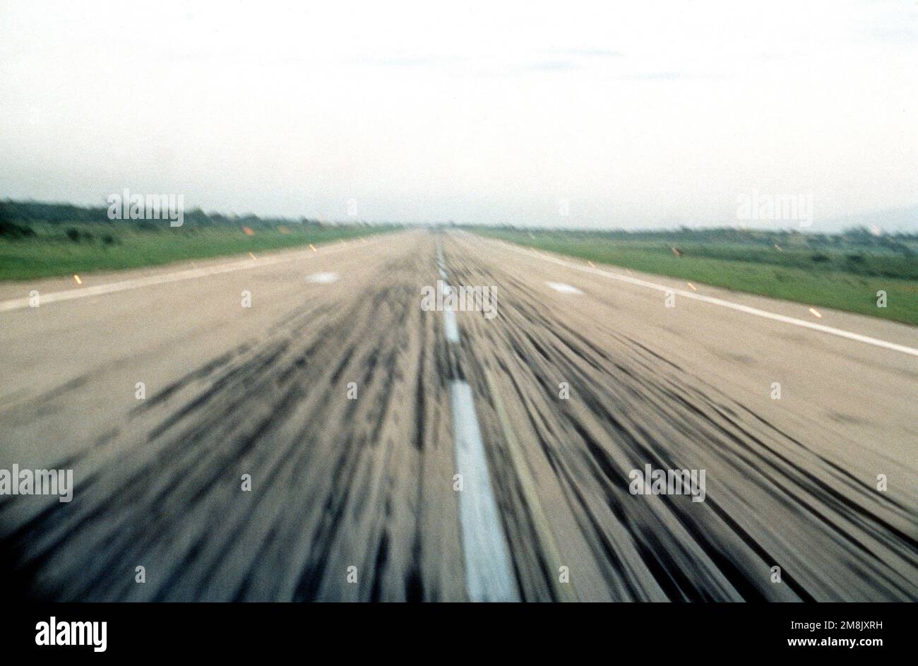Departure from runway 027. There is also a turn around at both ends of ...