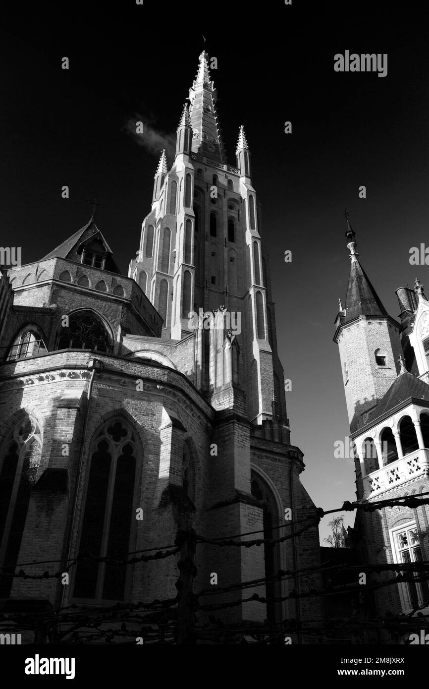 Church of Our Lady, Bruges City, West Flanders in the Flemish Region of ...