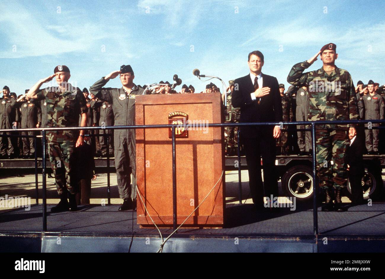 Left to right - MAJ. GEN. Davis of the 82nd Airborne Division, Fort ...