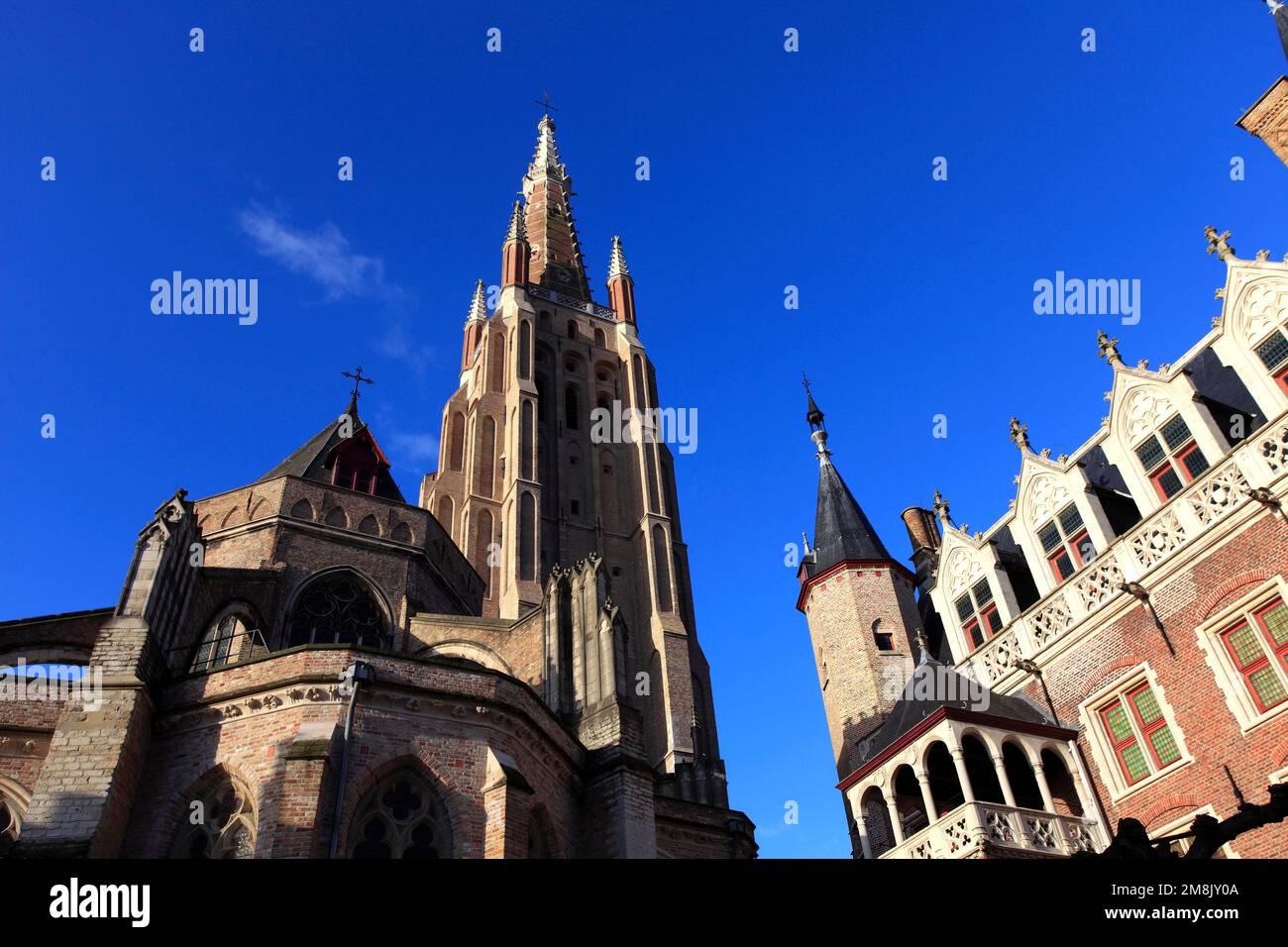 Church of Our Lady, Bruges City, West Flanders in the Flemish Region of ...