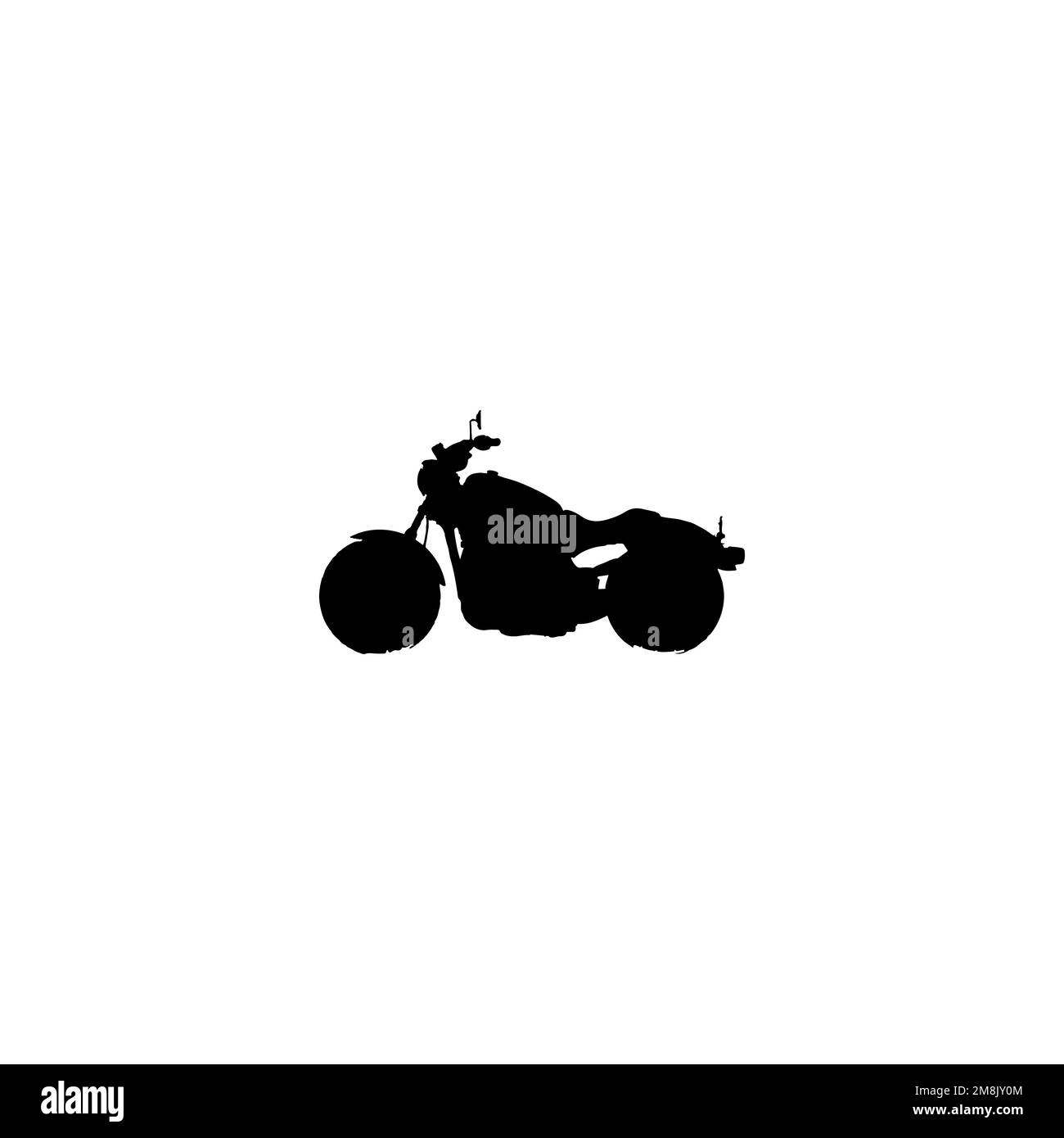 Motorcycle icon. Simple style courier service poster background symbol ...