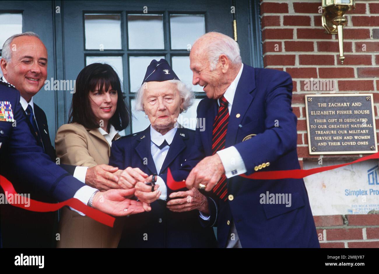 The ribbon is cut at the dedication ceremony for the newly constructed ...