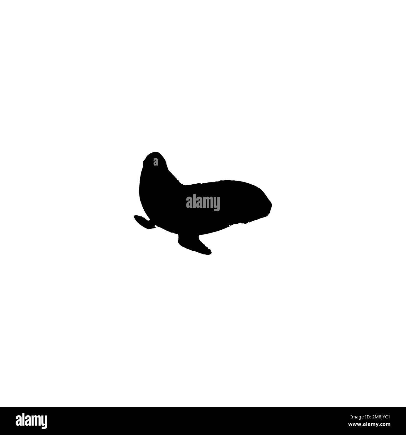 Harbor seal icon. Simple style protecting seals poster background ...