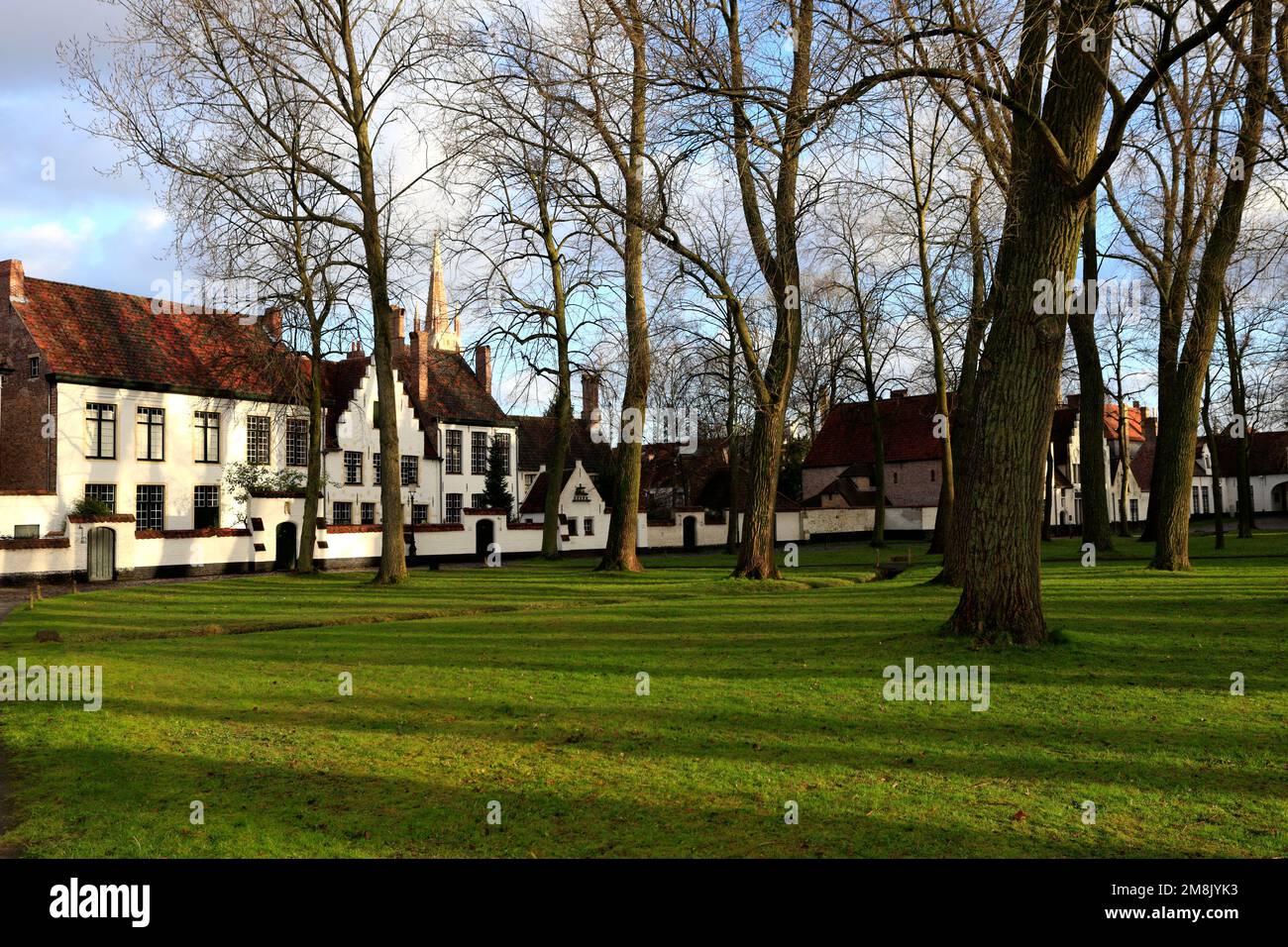 Buildings of the Beguinage Convent, Bruges City, West Flanders, Flemish ...
