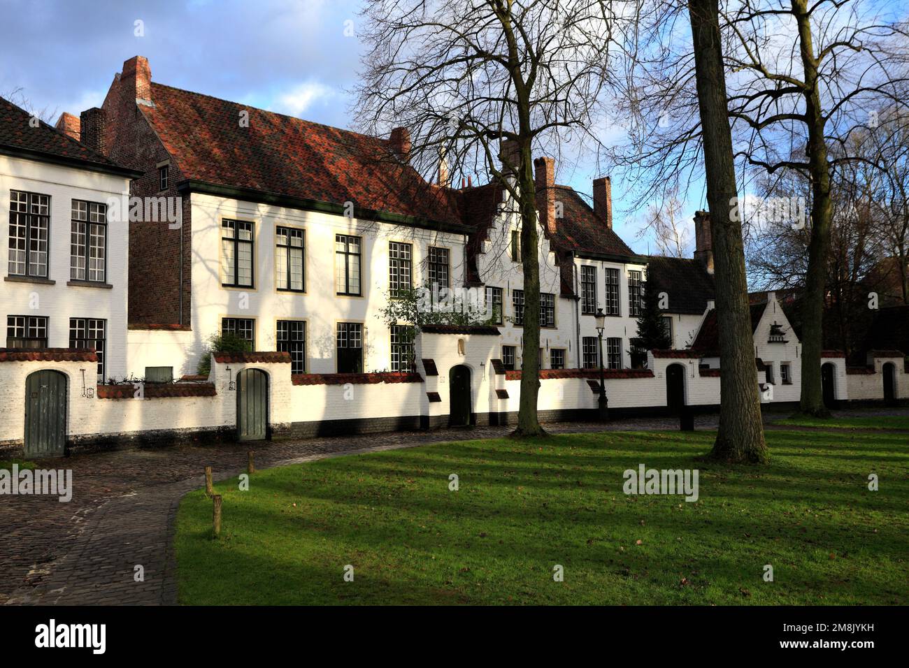 Buildings of the Beguinage Convent, Bruges City, West Flanders, Flemish ...