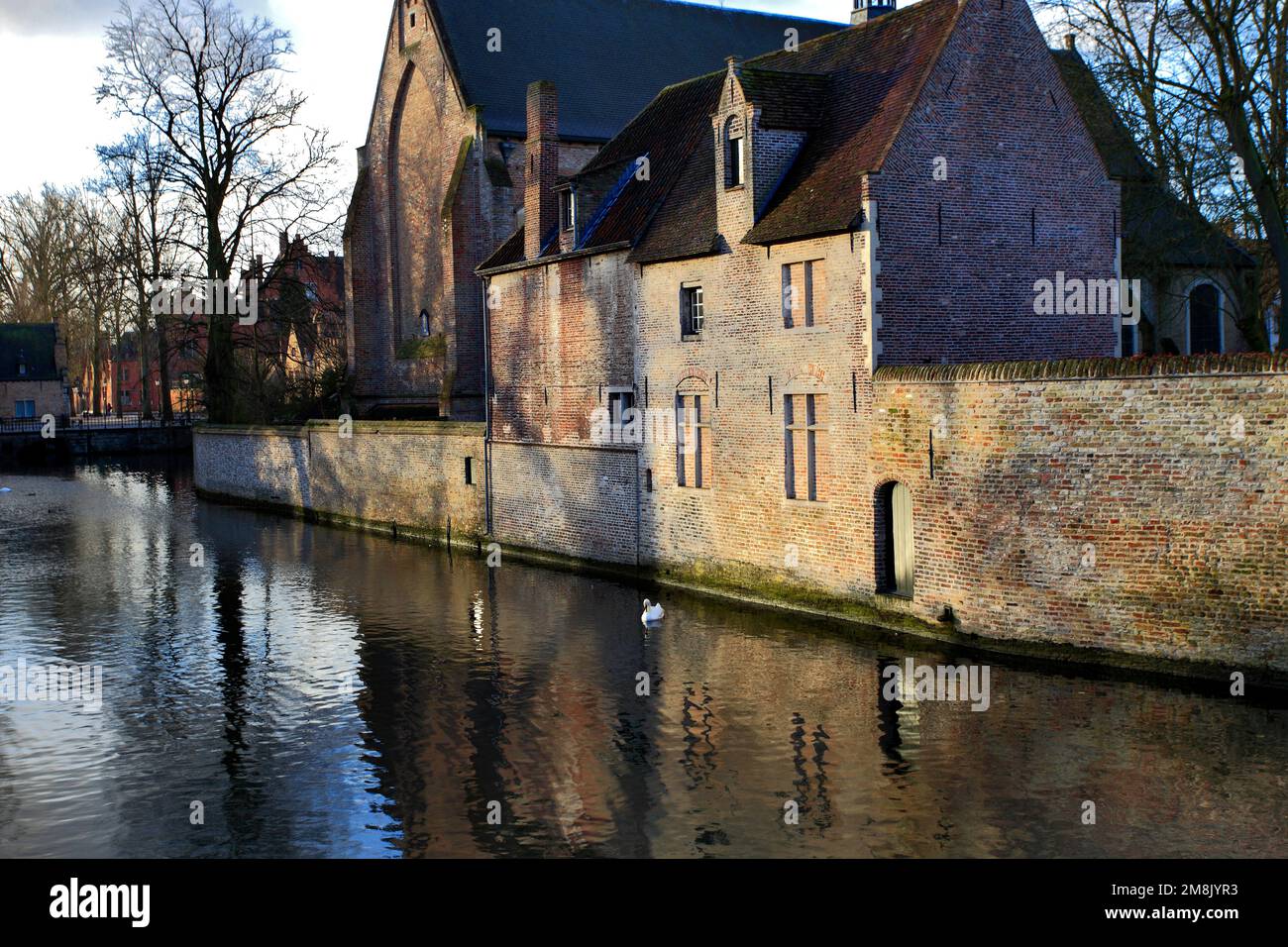Buildings of the Beguinage Convent, Bruges City, West Flanders, Flemish ...