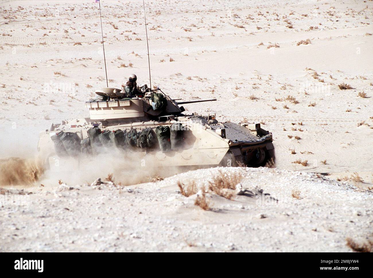 A M2A2 Bradley Fighting Vehicle during mounted patrol out of the ...