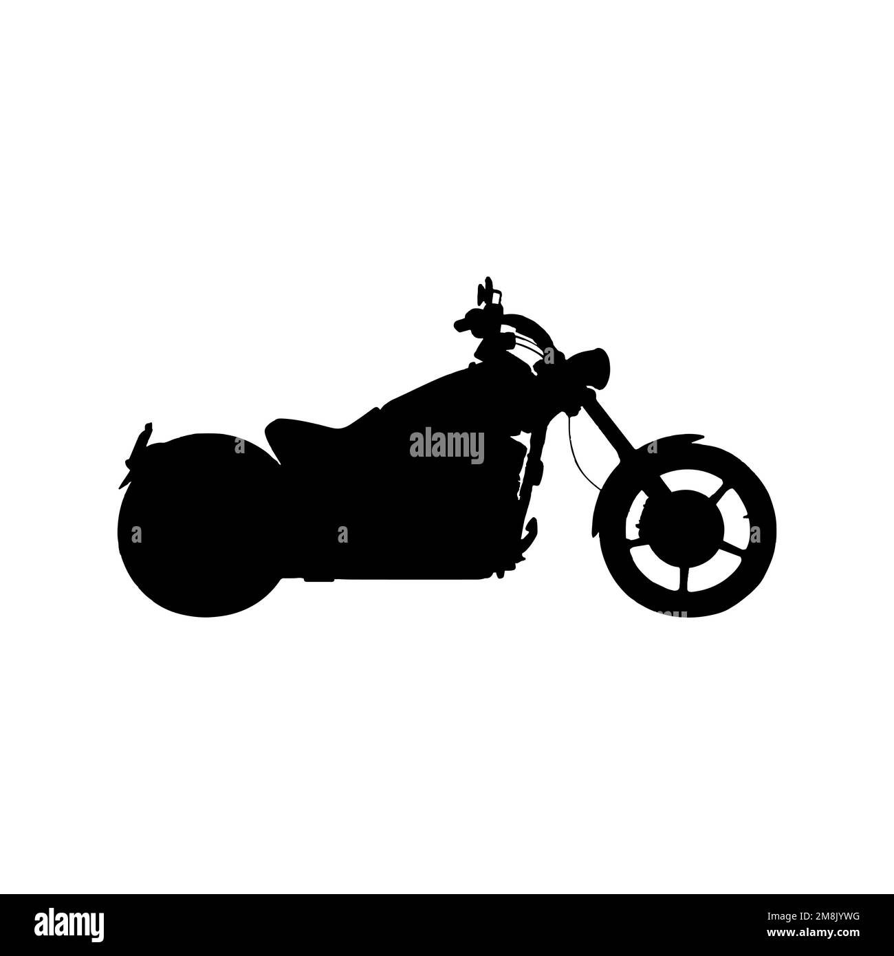 Motorcycle icon. Simple style courier service poster background symbol ...