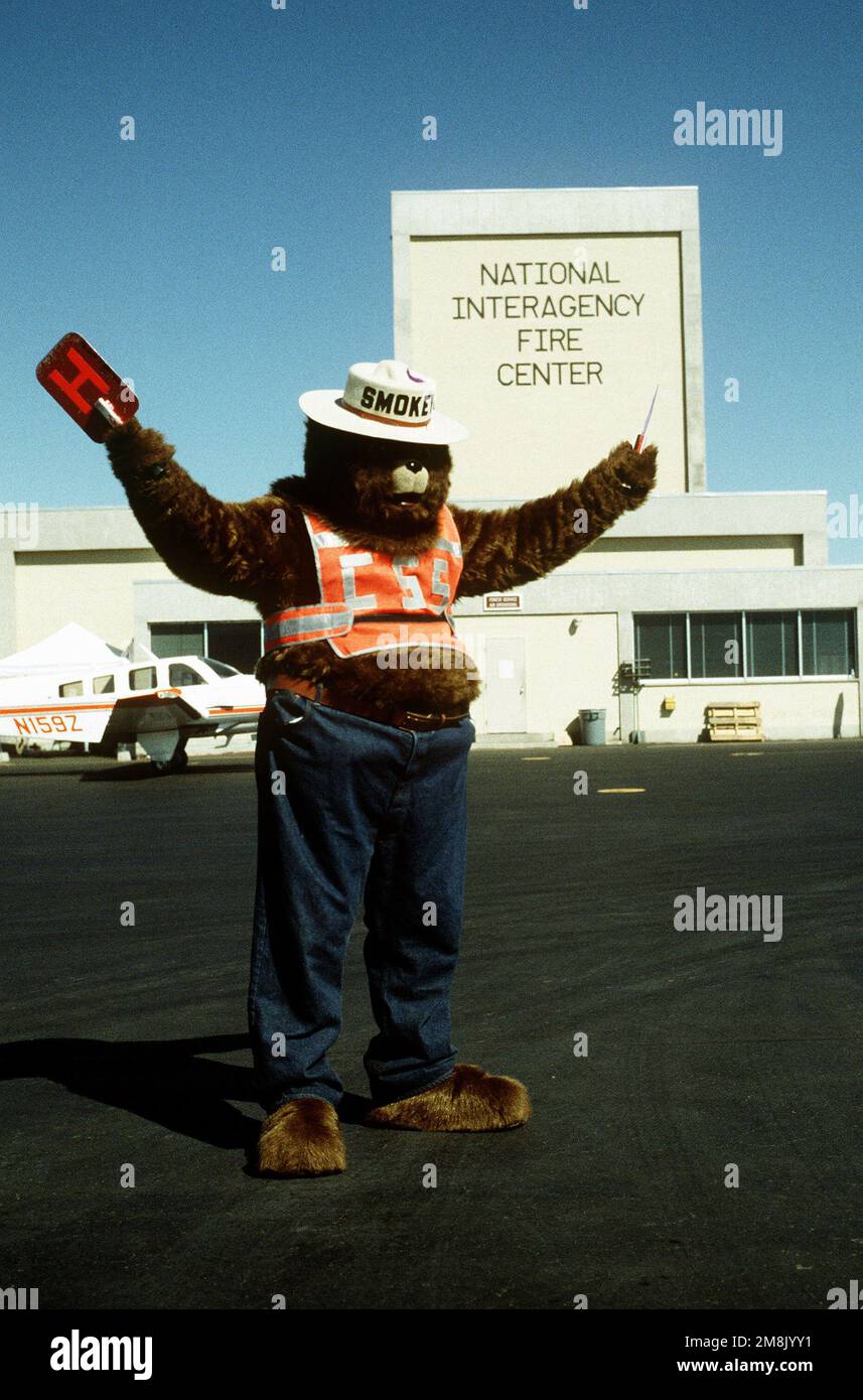 Smokey the Bear joins in to guide incoming airplanes during Modular ...