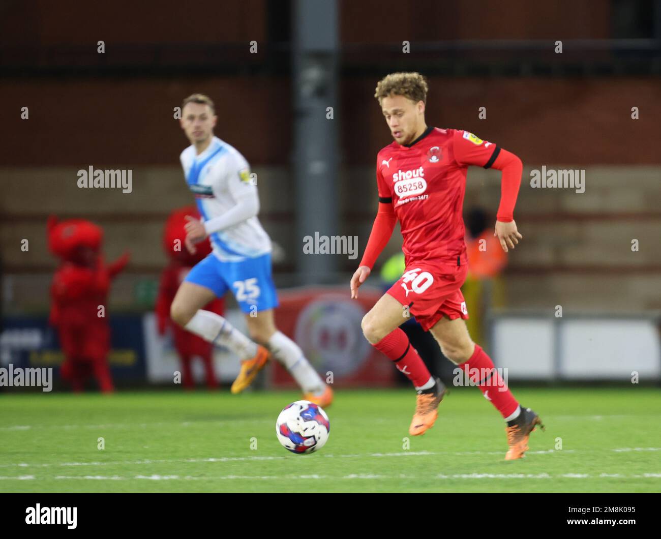 London, UK. 14th Jan, 2023. Stephen Duke-McKenna (on loan from Queens ...