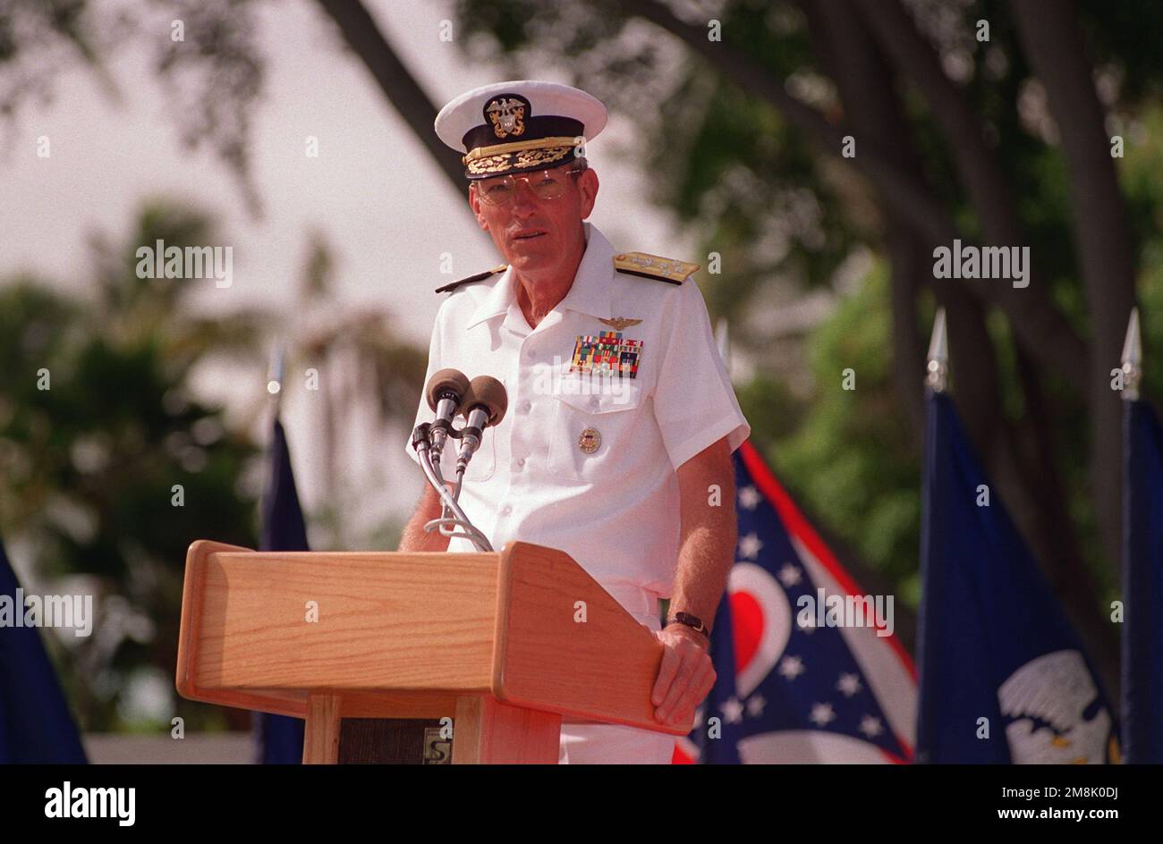 Navy Admiral Richard C. Macke, United States Commander and CHIEF of ...