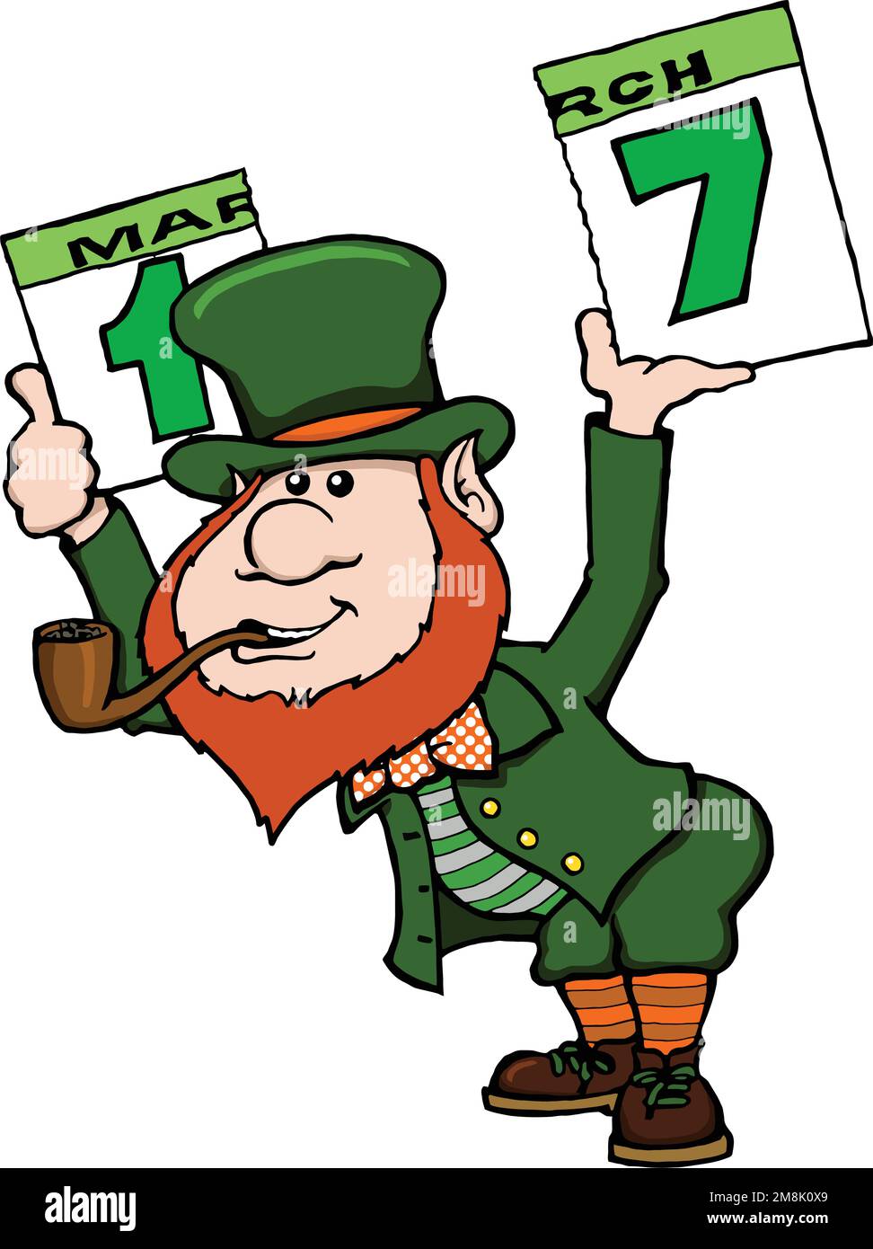 cartoon leprechaun happy st pat Stock Vector Image & Art - Alamy