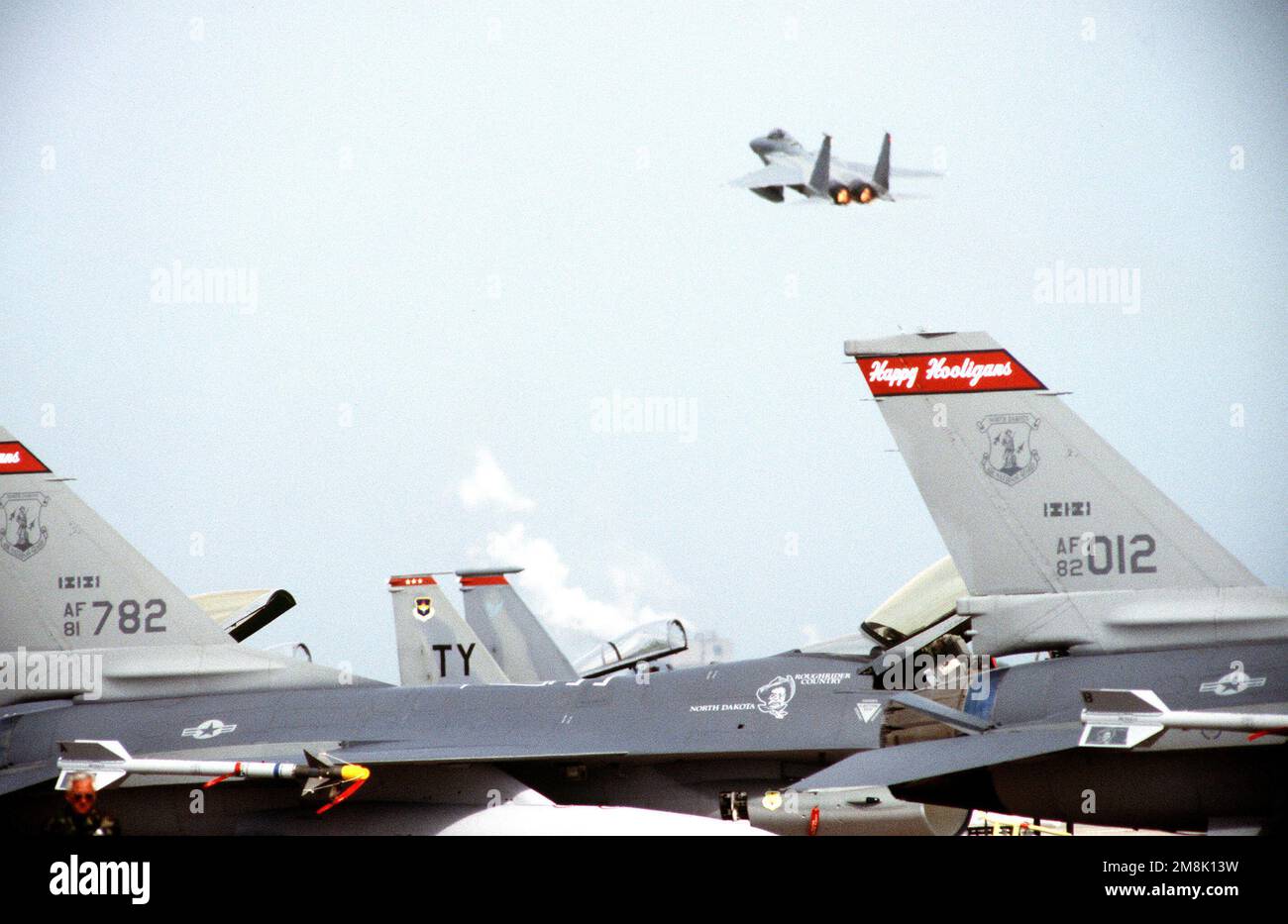 An F-15 Fighter aircraft from the 18th Fighter Wing, Kadena Air Base ...