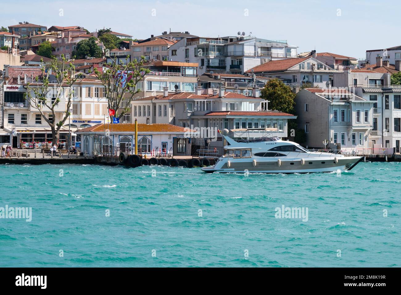 Beylerbeyi Pier in the Beylerbeyi neighbourhood on the Asian side of ...