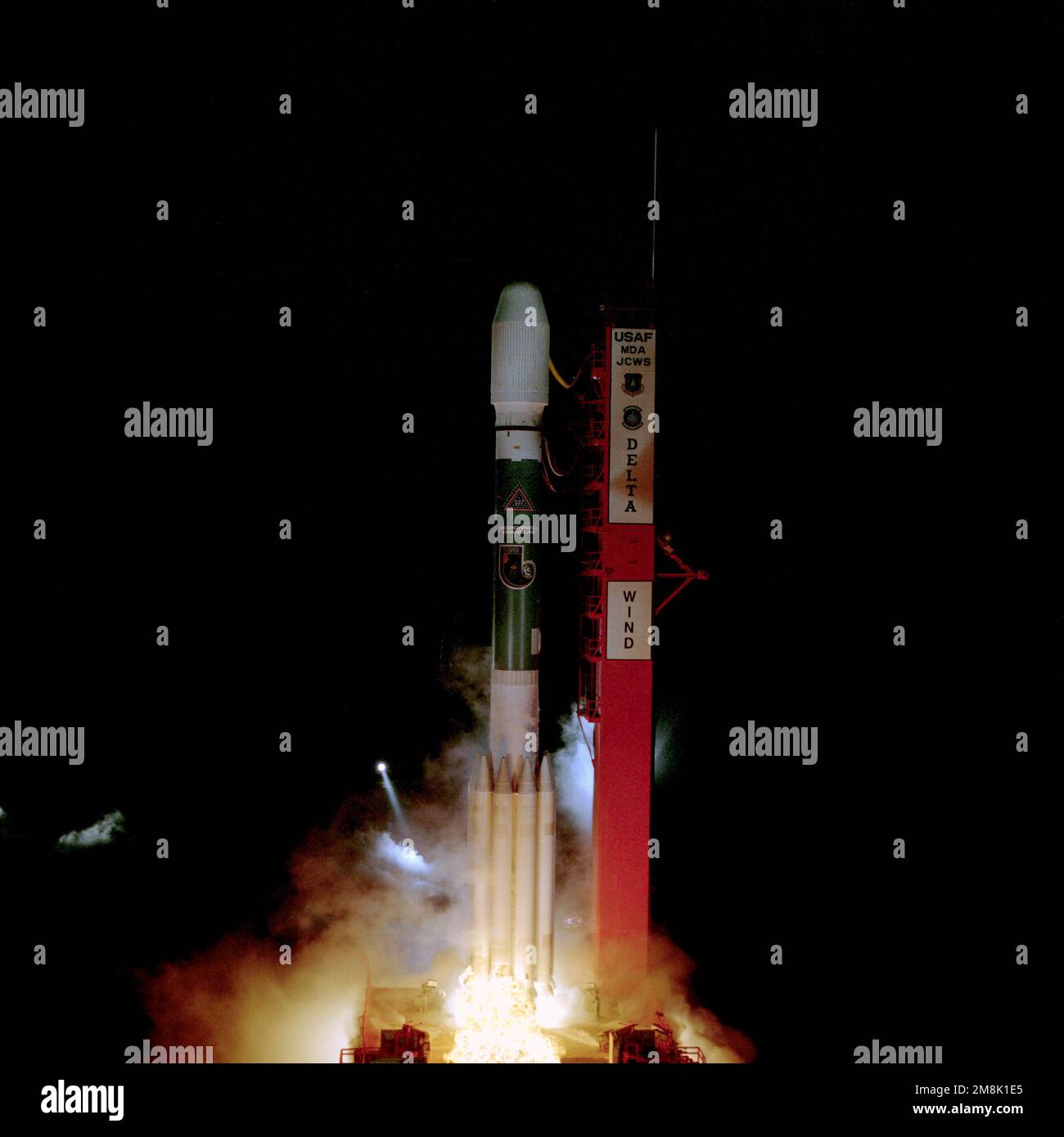 A DELTA II, carrying the NASA Wind Satellite, is successfully launched ...