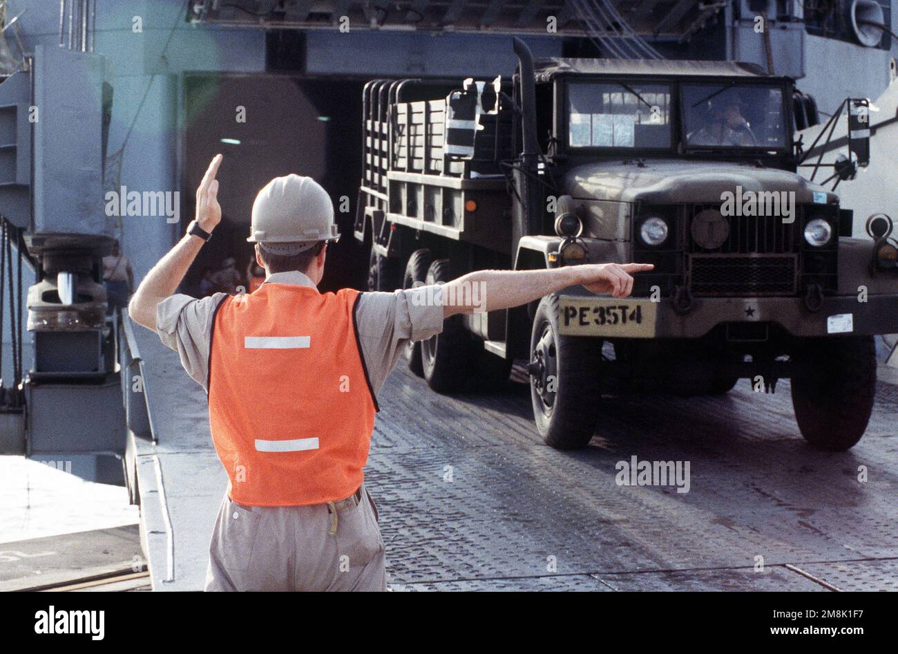 Soldiers from the 368th Transportation Company, Fort Story, Virginia ...