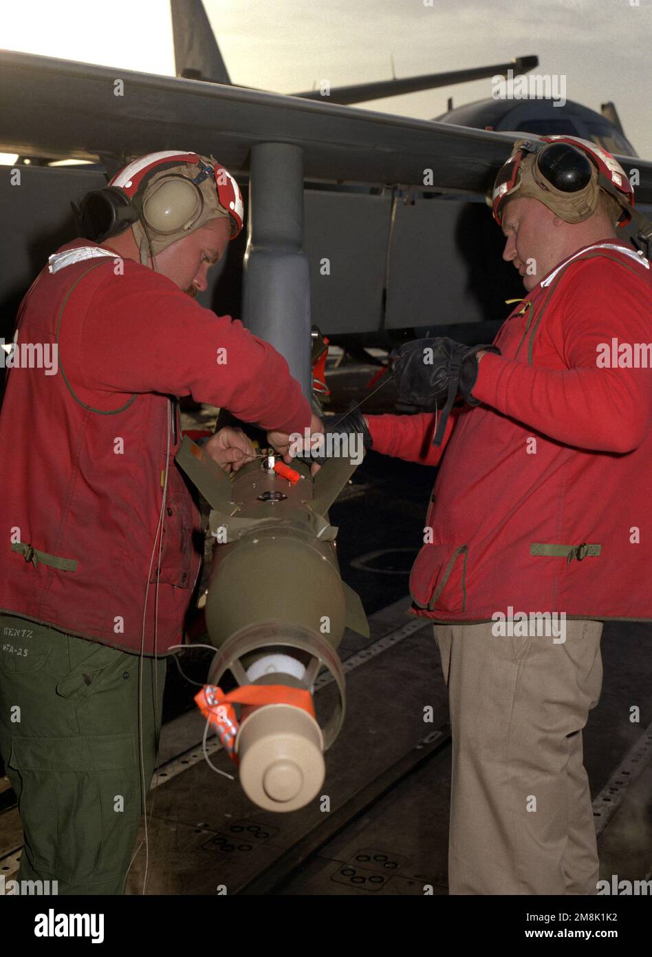 Aviation Ordnanceman Second Class (AO2) Douglas Wentz and CHIEF ...