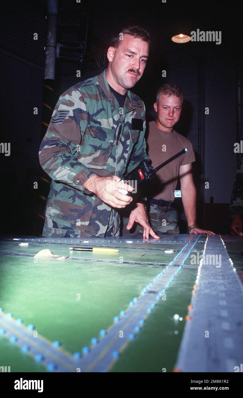 TECH. SGT. Steve C. Kincade, fire chief of the 28th Civil Engineering Squadrons fire department ...