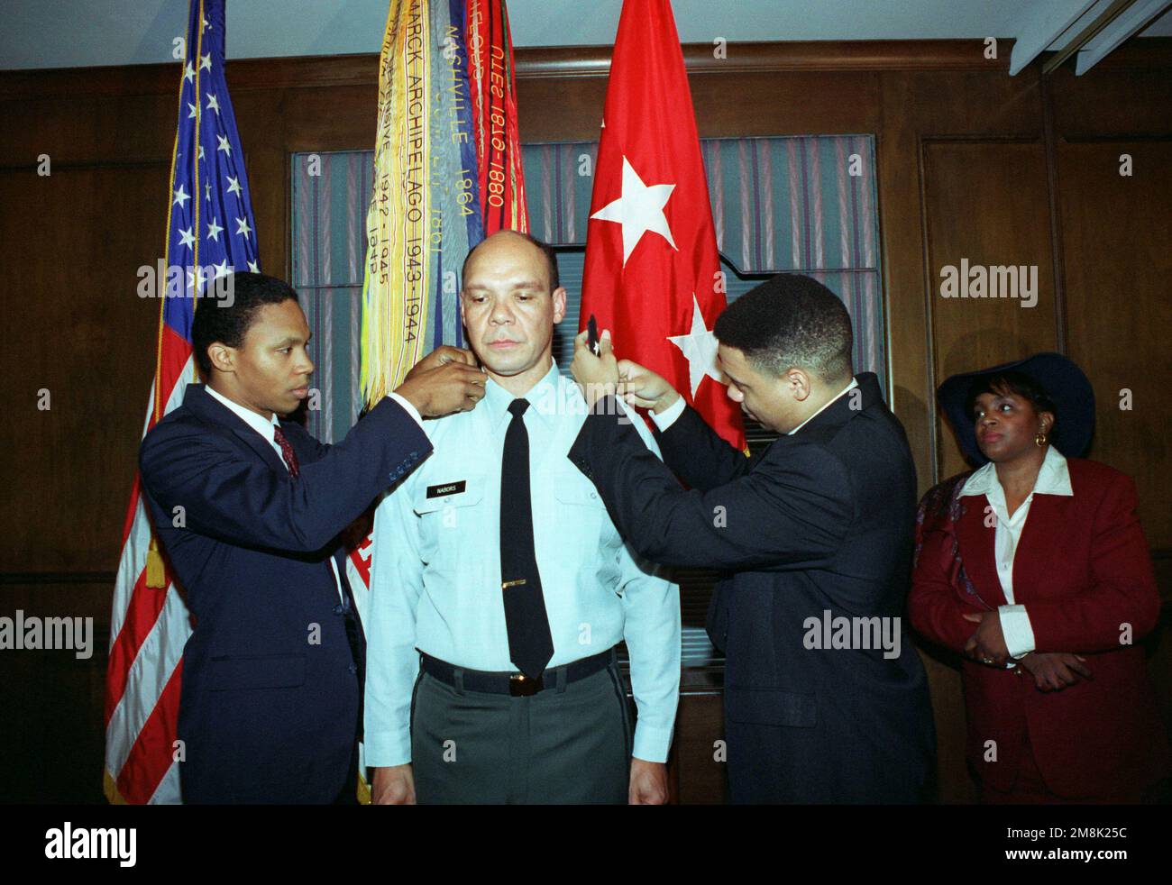Robert (left) and Richard (right), sons of newly promoted BGEN Robert L ...