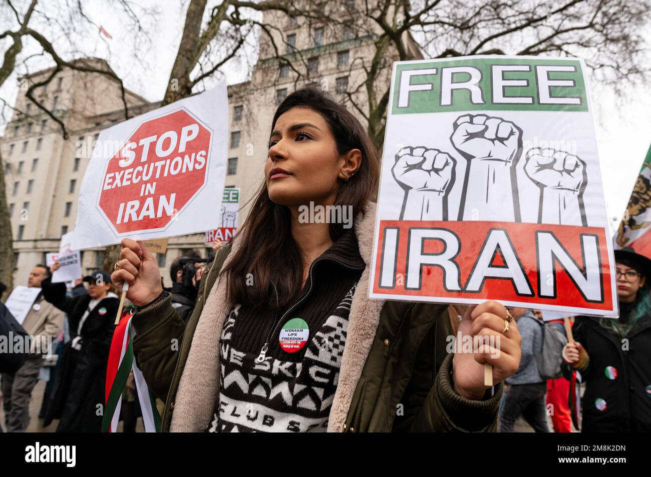London Uk 14 January 2023 Protest In Solidarity With The ‘woman