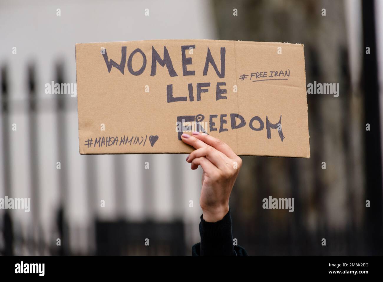 London Uk 14 January 2023 Protest In Solidarity With The ‘woman